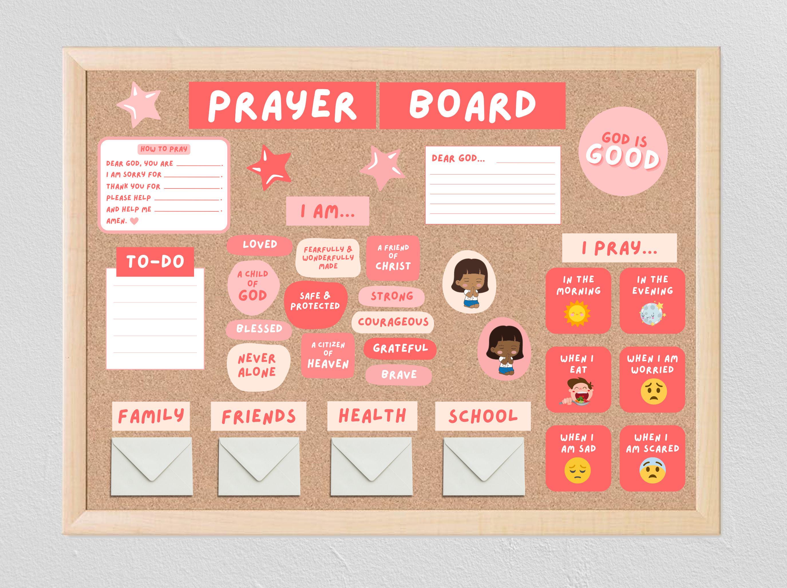 Kids Prayer Board Starter Kit: Christian Affirmations (PDF File) - Etsy