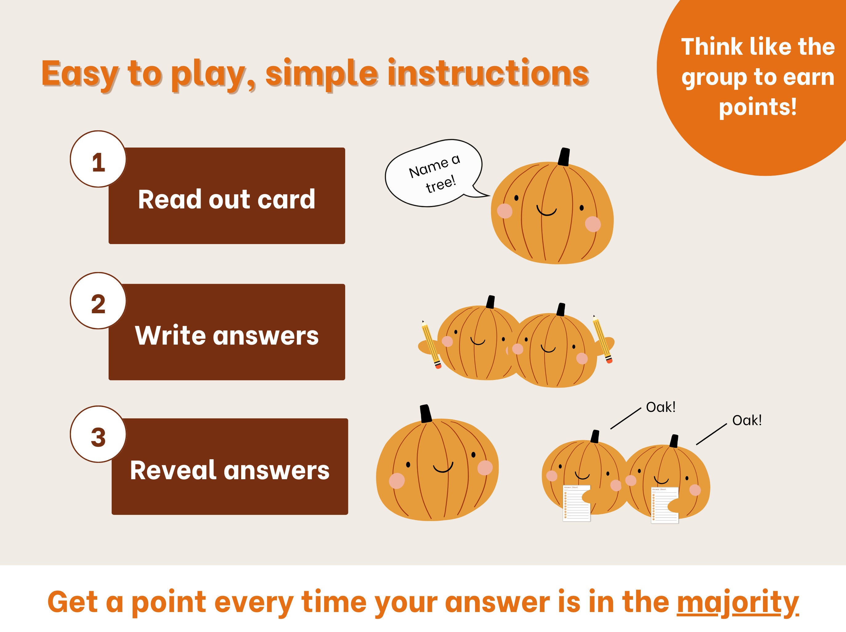 Fall Themed Party Game Printable Thanksgiving Game Friendsgiving Game ...