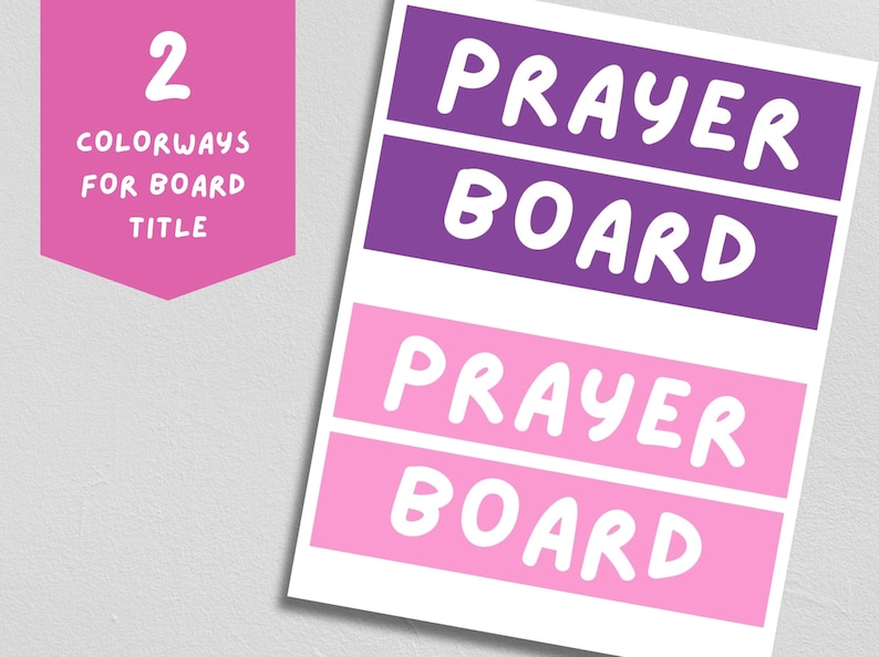 Kids Prayer Board Starter Kit: Christian Affirmations (PDF File) - Etsy
