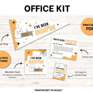 You've Been Booed Office Kit: Printable Halloween Game (instant ...