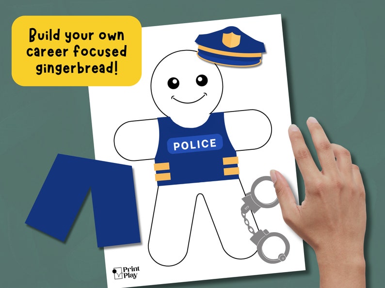 Gingerbread Career Dress-up Craft: Paper Template (PDF Download) - Etsy