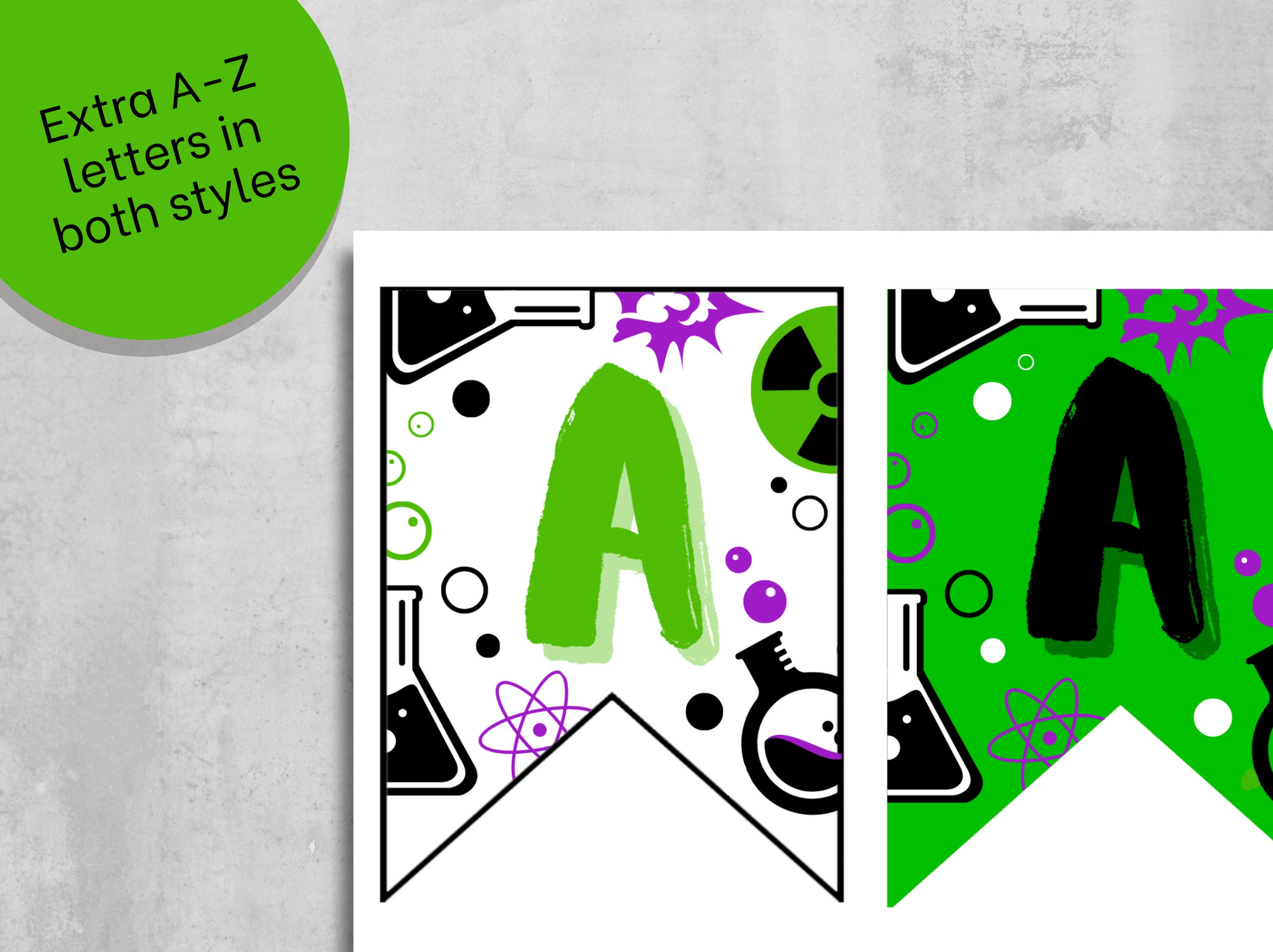 Mad Scientist Printable Birthday Banner | Halloween Birthday | Extra ...