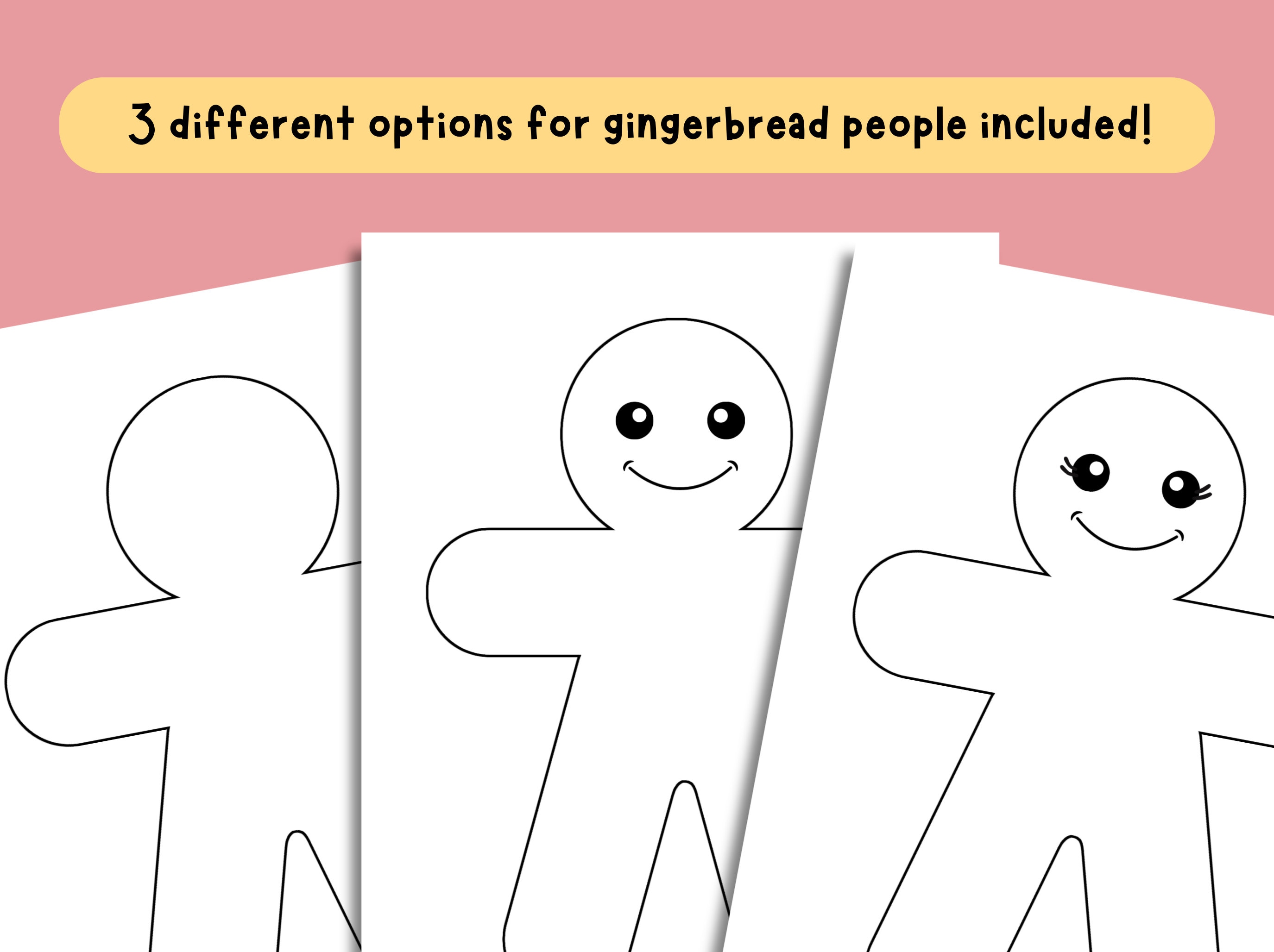 Princess Gingerbread Disguise Kids' Gingerbread Craft Template - Etsy