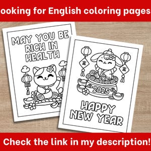 Tết Coloring Pages: Vietnamese Lunar New Year Activity (PDF) - Etsy