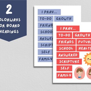 Kids Prayer Board Starter Kit: Christian Affirmations (PDF File) - Etsy