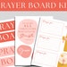 Prayer Board Starter Kit | Pink Prayer Board Template - Etsy