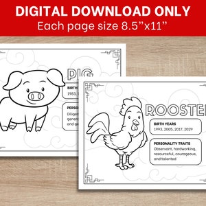 Chinese New Year Coloring Pages | Lunar New Year 2025 for Kids | Year ...