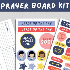Kids Prayer Board Starter Kit: Christian Affirmations (PDF File) - Etsy