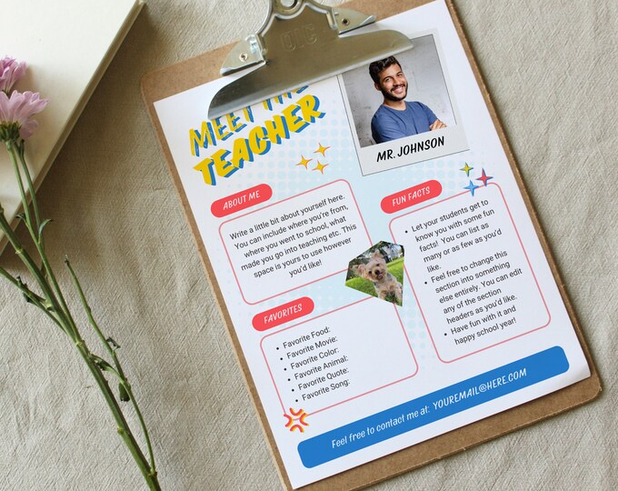 EDITABLE Boho Meet the Teacher Template, Back to School Letter, Teacher ...