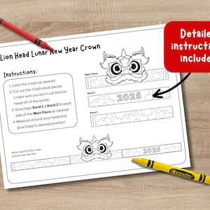 Lunar New Year Paper Crown Craft | Chinese New Year 2025 Craft | Kid's ...