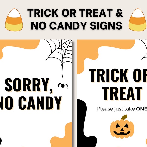 Sorry No Candy Sign - Etsy