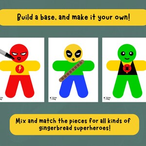 Superhero Gingerbread Disguise | Kids' Gingerbread Craft Kit - Etsy