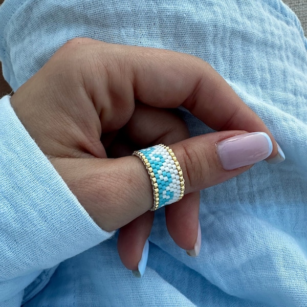 Seed Bead Ring - Etsy