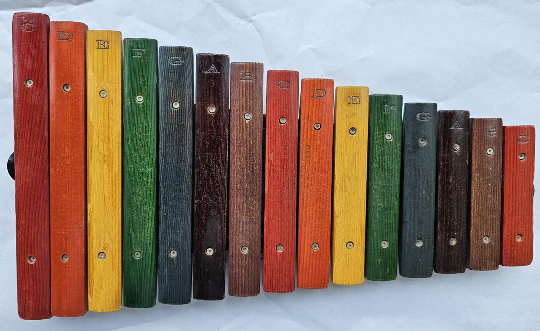 Electric Xylophone, Double-octave, Vintage, Wood - Etsy