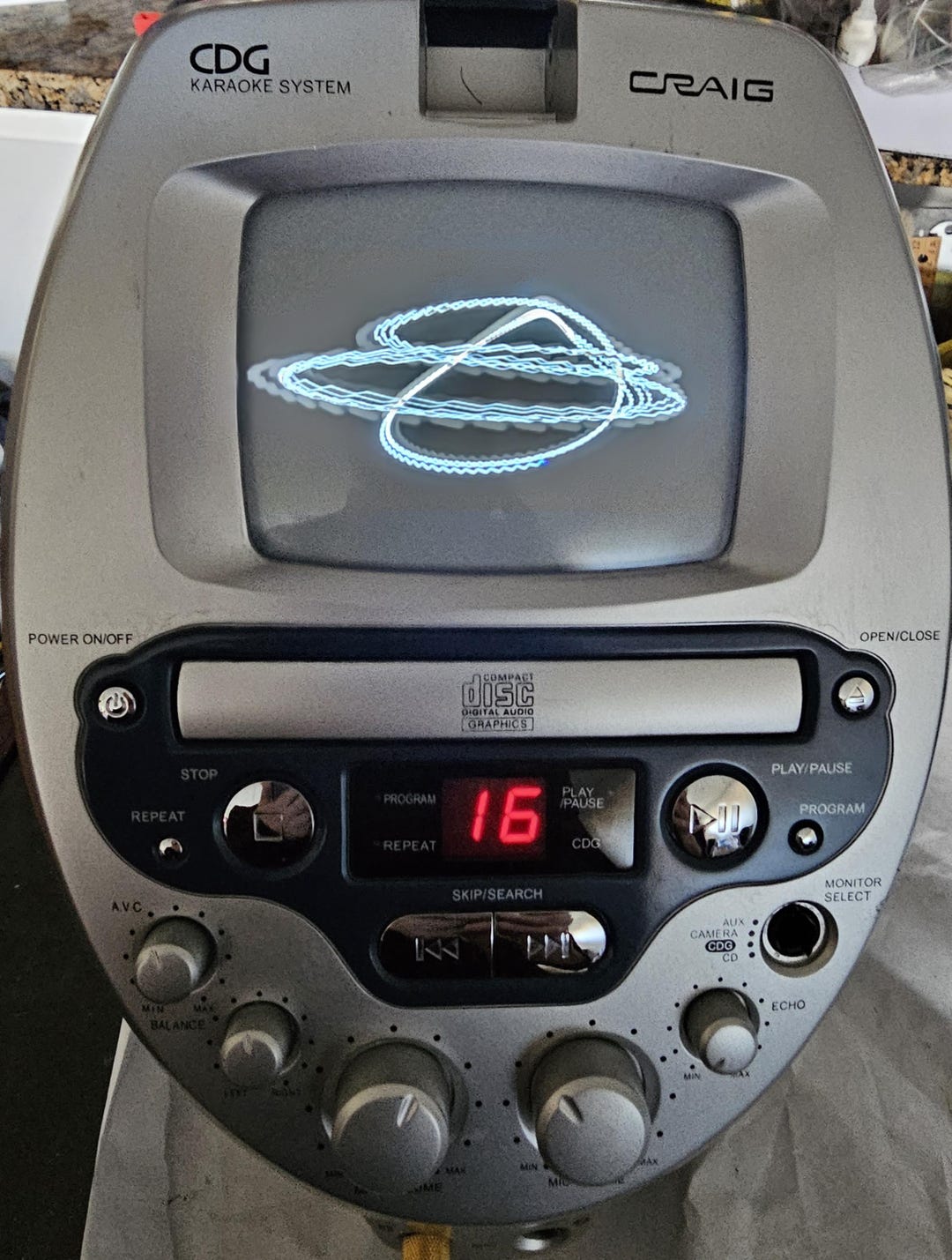 Music Visualizer CRT Amp W/echo Effect, CD Player - Etsy