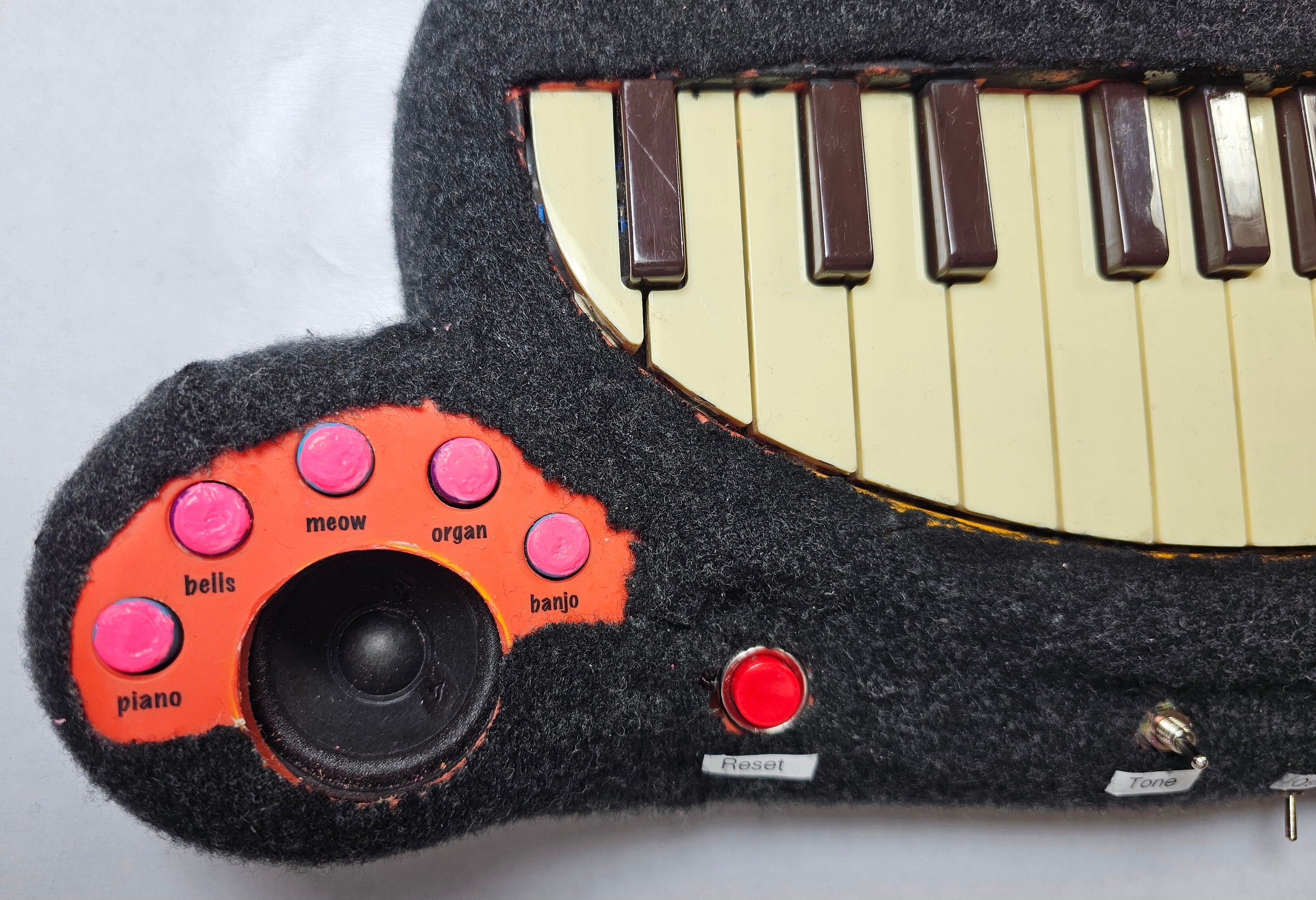 Furry Circuit Bent Keyboard Black Cat - Etsy