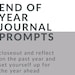 End of Year Journal Prompt PDF Download | Journal Printable Download ...