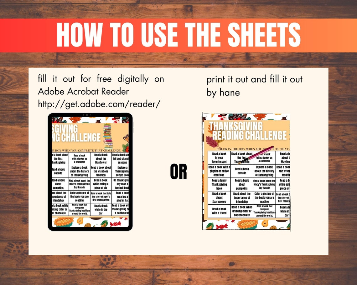 30 Day Kids Thanksgiving Reading Challenge, Kids Printable Coloring ...