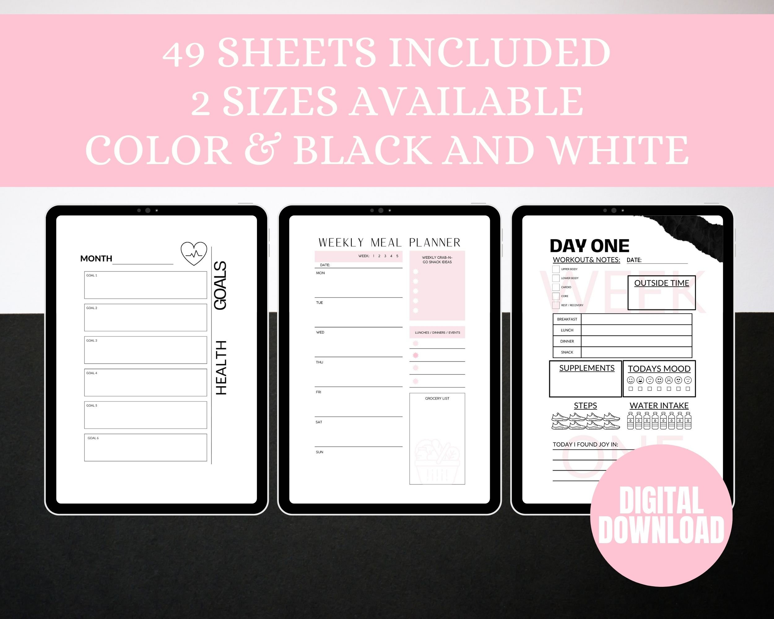 30 Day Healthy Habits Challenge Workbook Healthy Habits - Etsy