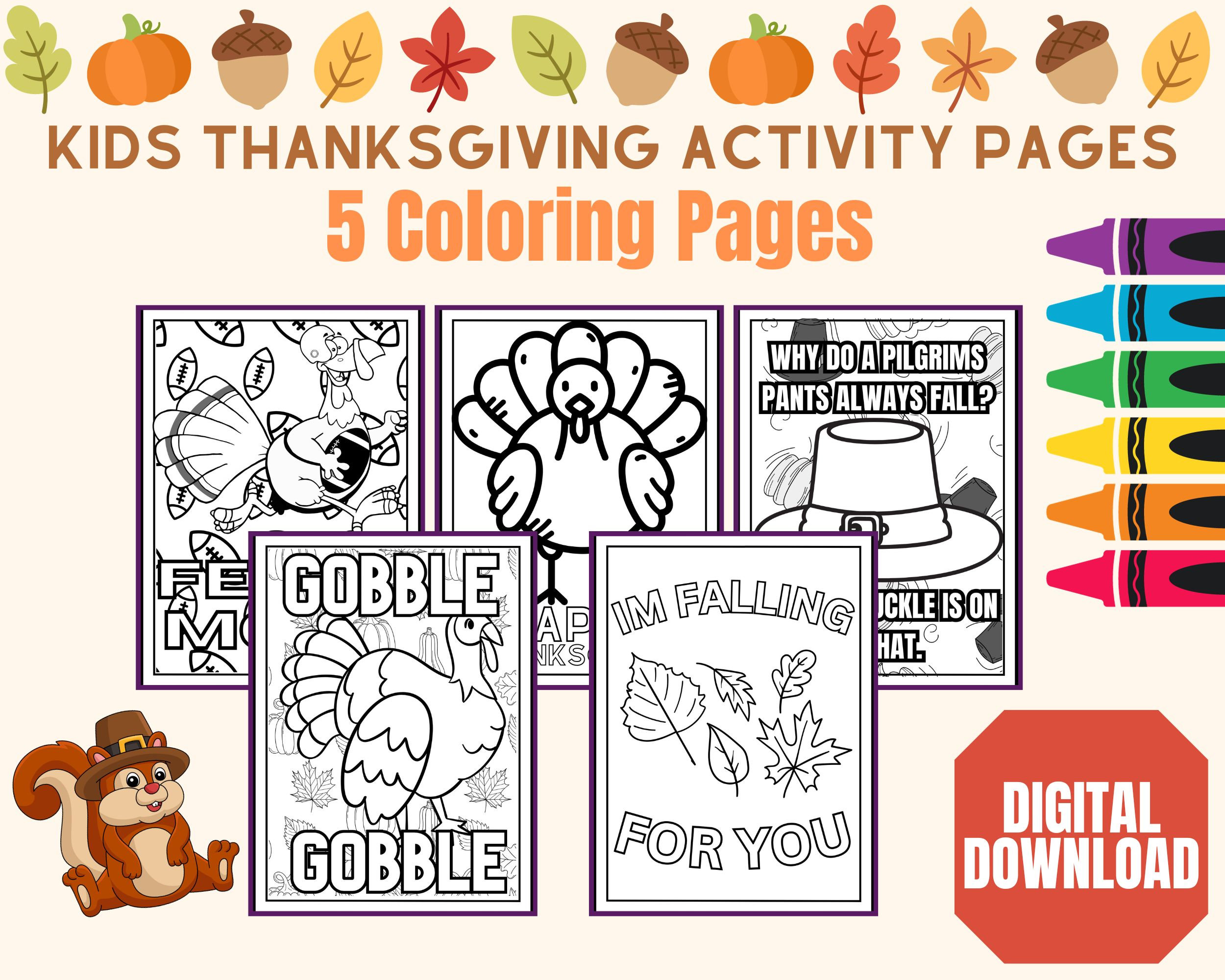 Kids Thanksgiving Activity Pages, Kids Thanksgiving, Kids, Thanksgiving ...