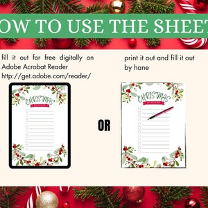 Christmas Planner Printable, Digital Planner, Digital Christmas Planner ...