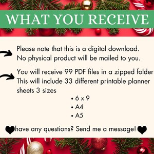 Christmas Planner Printable, Digital Planner, Digital Christmas Planner ...