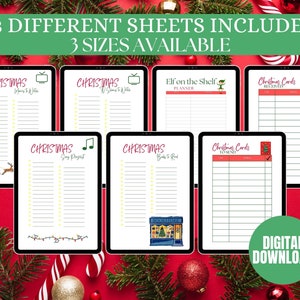 Christmas Planner Printable, Digital Planner, Digital Christmas Planner ...