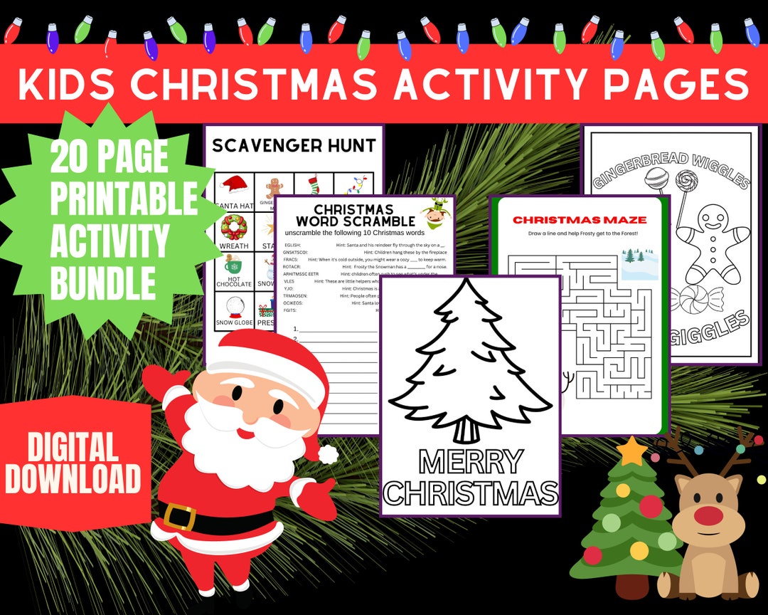 Kids Christmas Activity Pages, Kids Christmas, Kids, Christmas Coloring ...