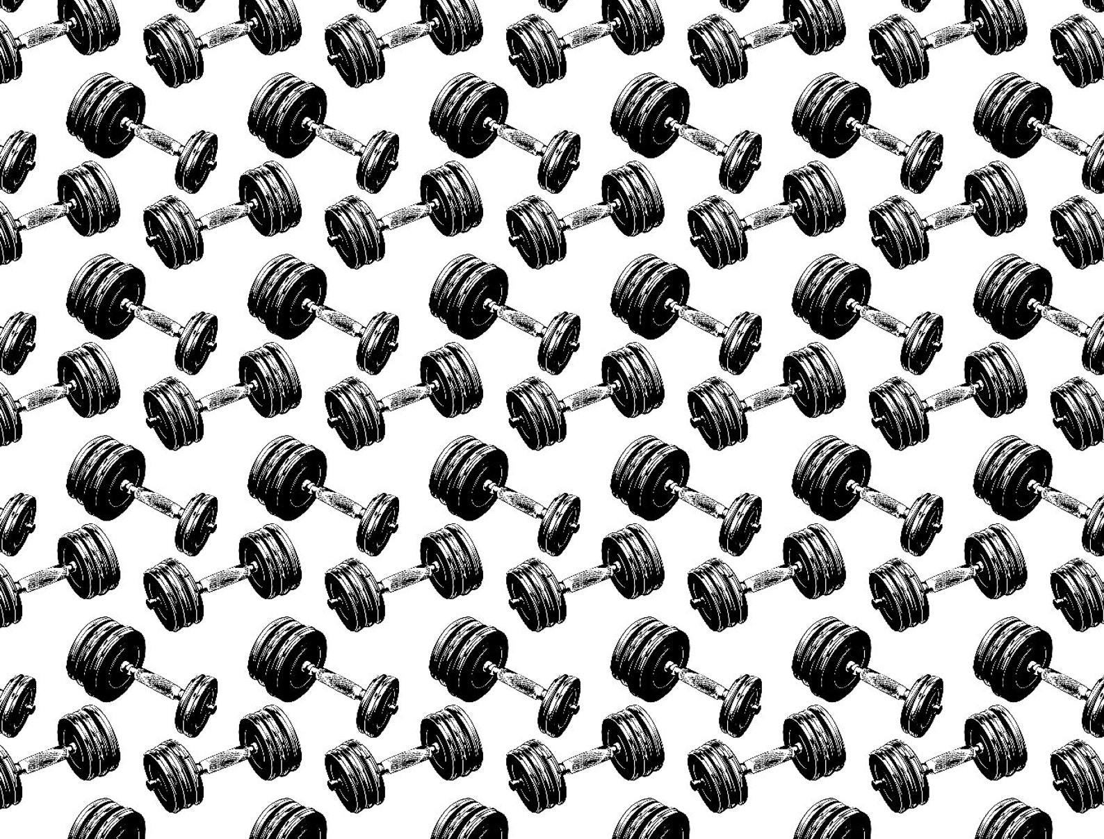 Barbell Black and White Seamless Repeat Pattern, Printable, Surface ...