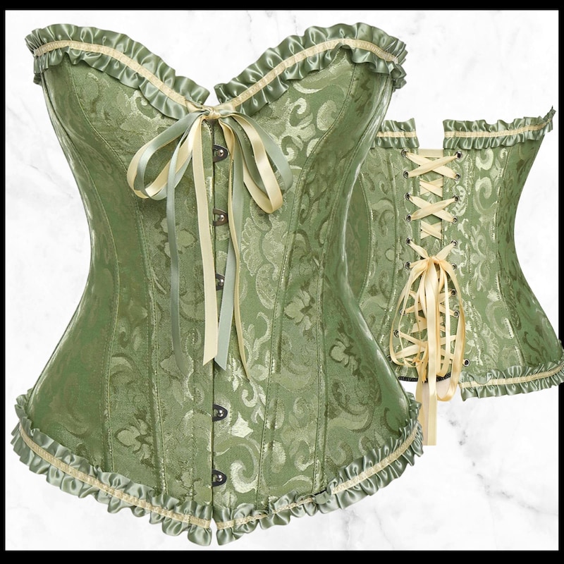Green Corset - Etsy