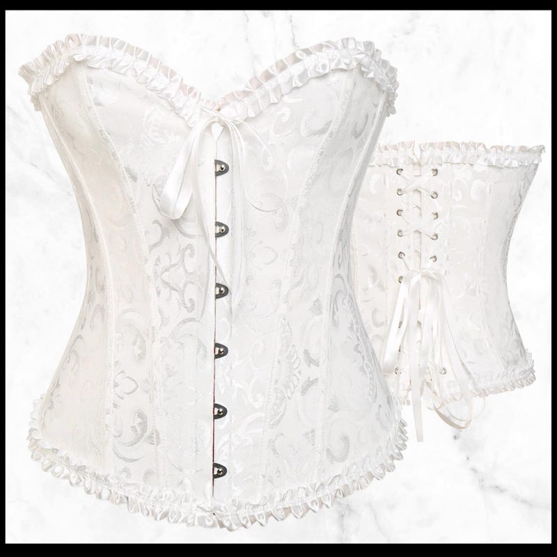 Xxs White Corset - Etsy UK