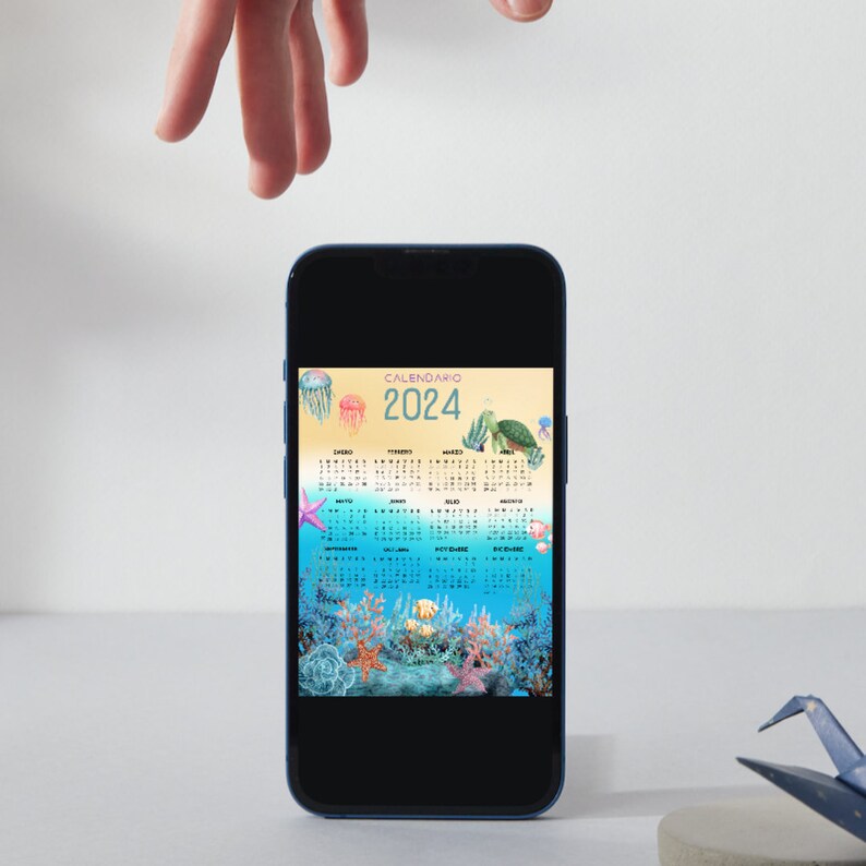 Printable 2024 Calendar, Digital Download in PDF and PNG Format ...