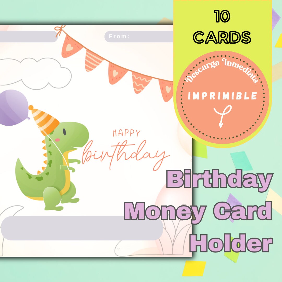 Birthday Money Card Holder Birthday Money Gift Cards, Happy Birthday ...