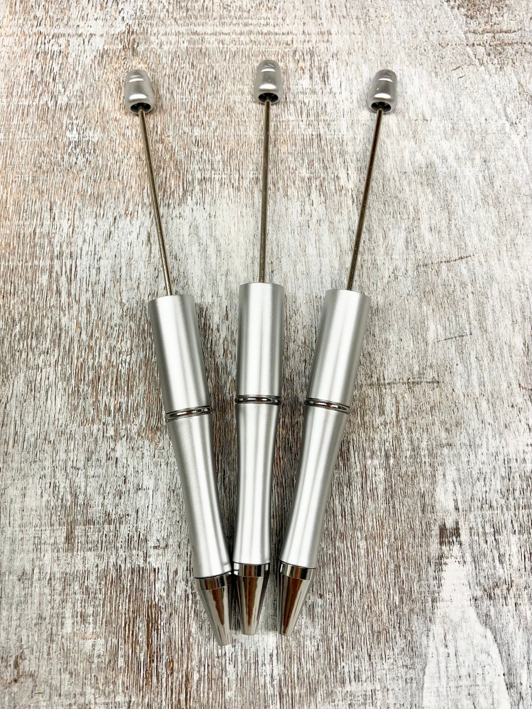 Silver Plastic Beadable Pen / Beadable Accessories / DIY Projects ...