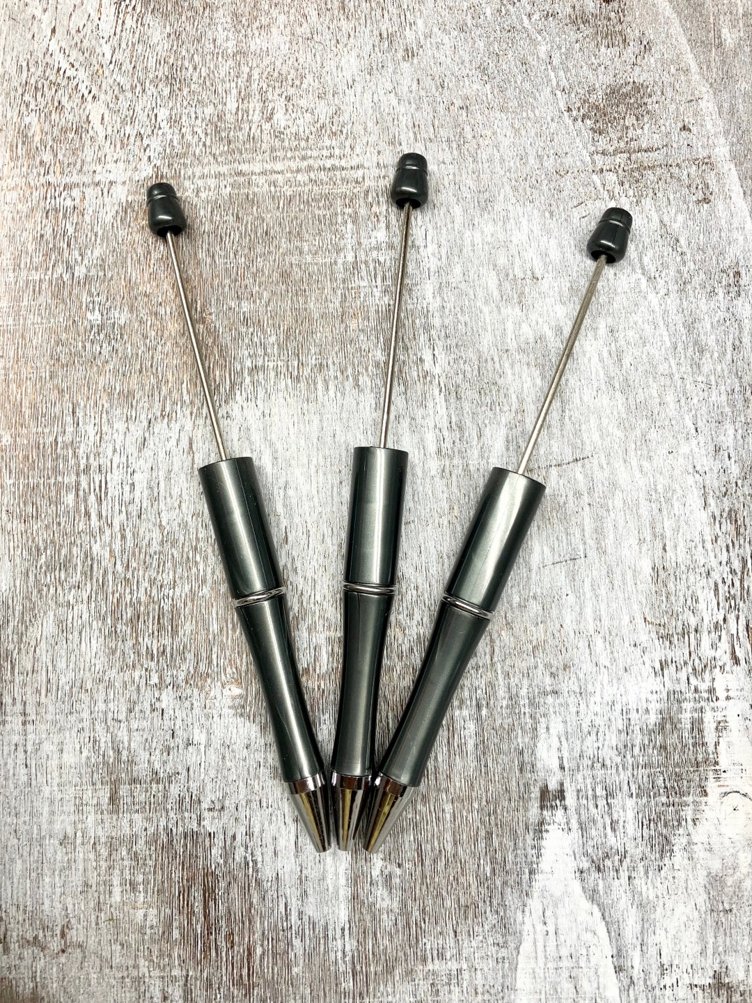 Gunmetal Plastic Beadable Pen / Beadable Accessories / DIY Projects ...