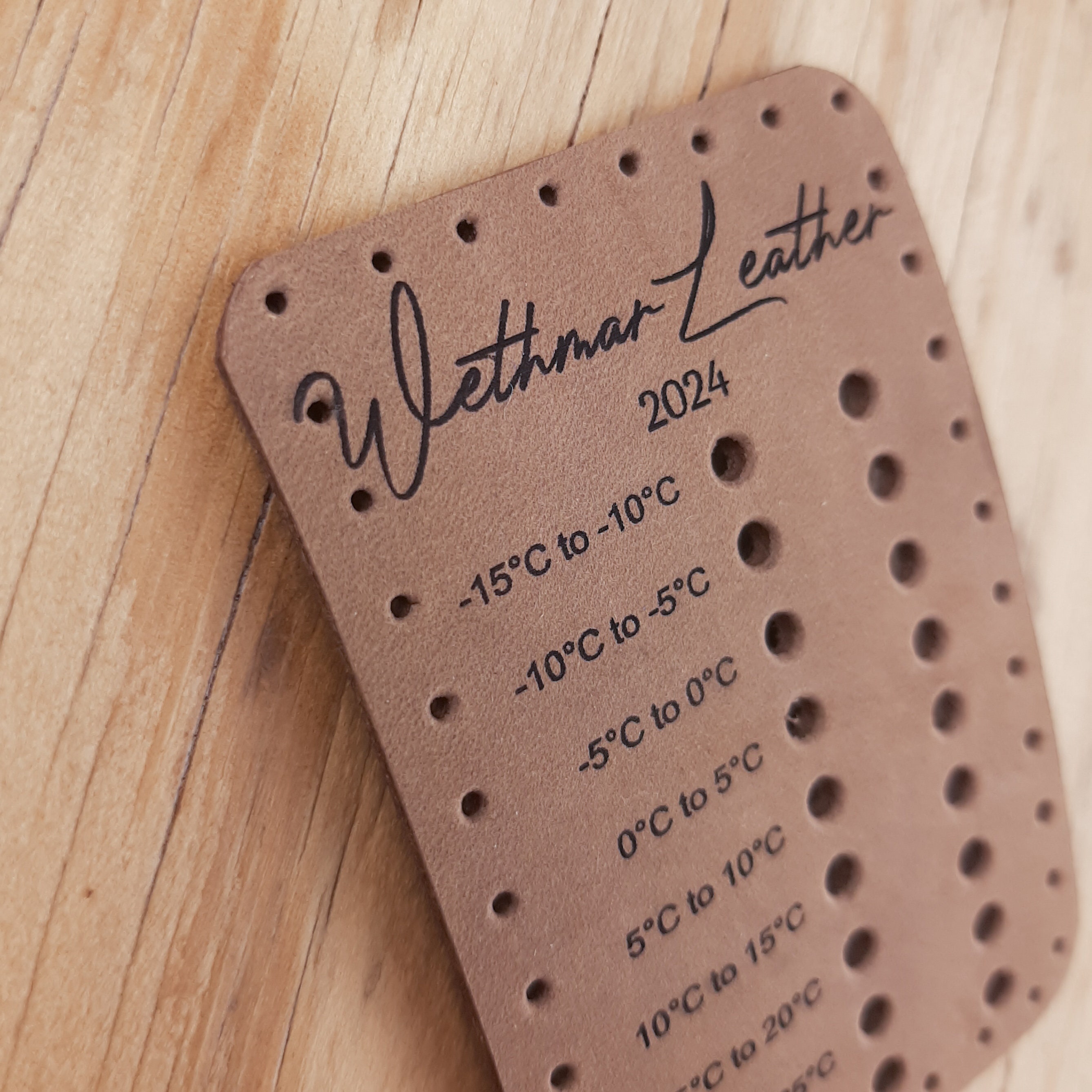 Temperature Blanket Color Key in Leather Month Tags - Etsy