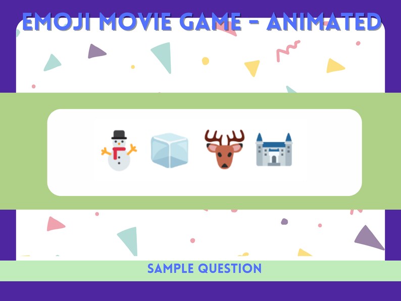 Emoji Movie Game Trivia- Comedy Movies - Etsy