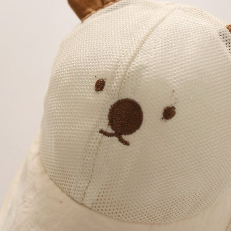 Baby Bear Large Brim Mesh Hat, UPF 50+ Summer Toddler Teddy Face Wide ...