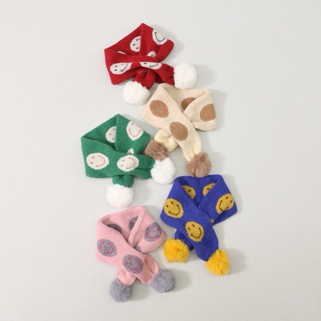 Kids Smiley Face Muffler Boys/girls Cozy and Soft Cute Smile - Etsy