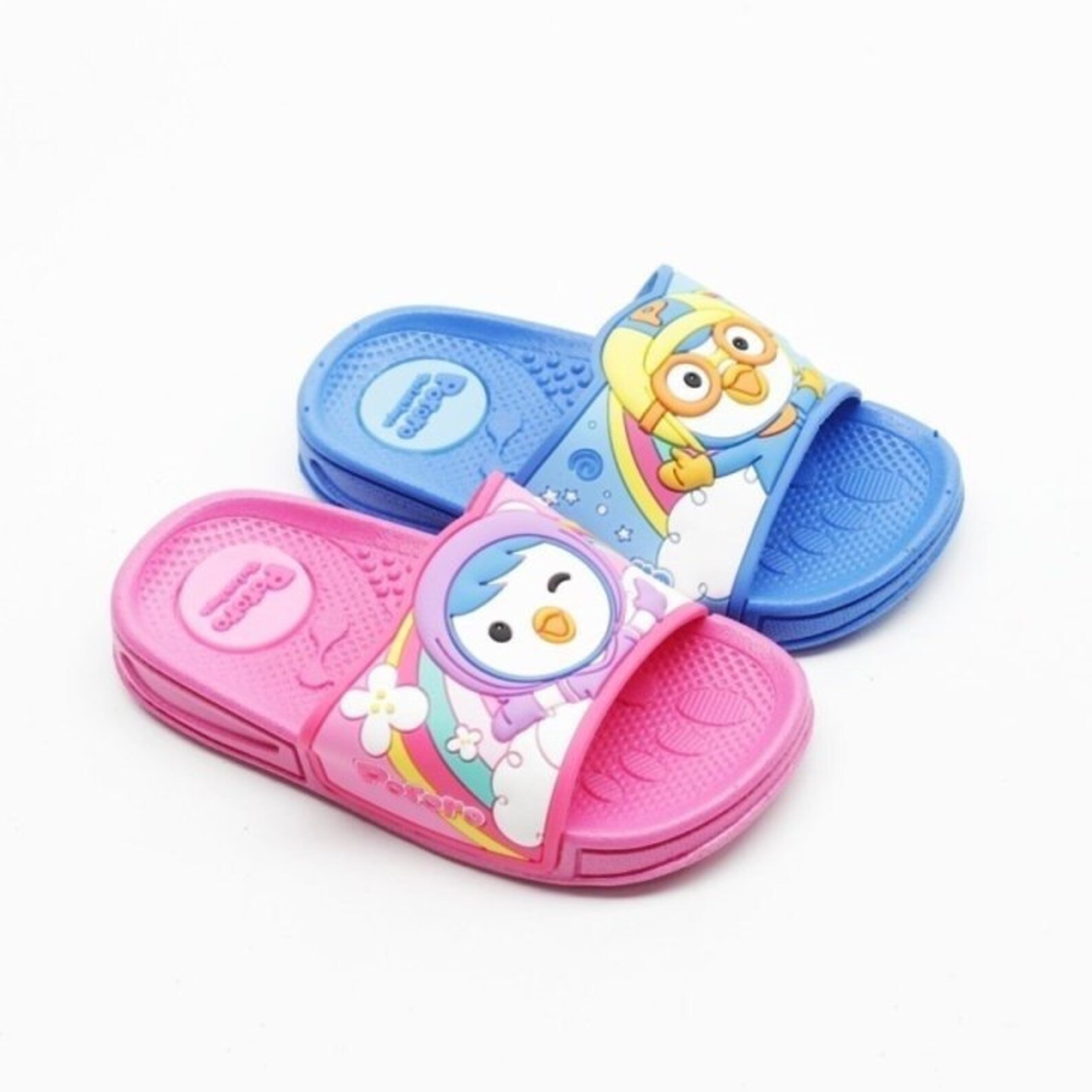 Cartoon Pororo Summer Slippers, Lightweight Comfy Beach, Shower Sandal ...