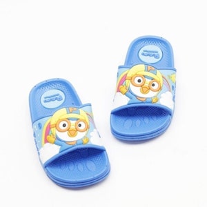 Cartoon Pororo Summer Slippers, Lightweight Comfy Beach, Shower Sandal ...