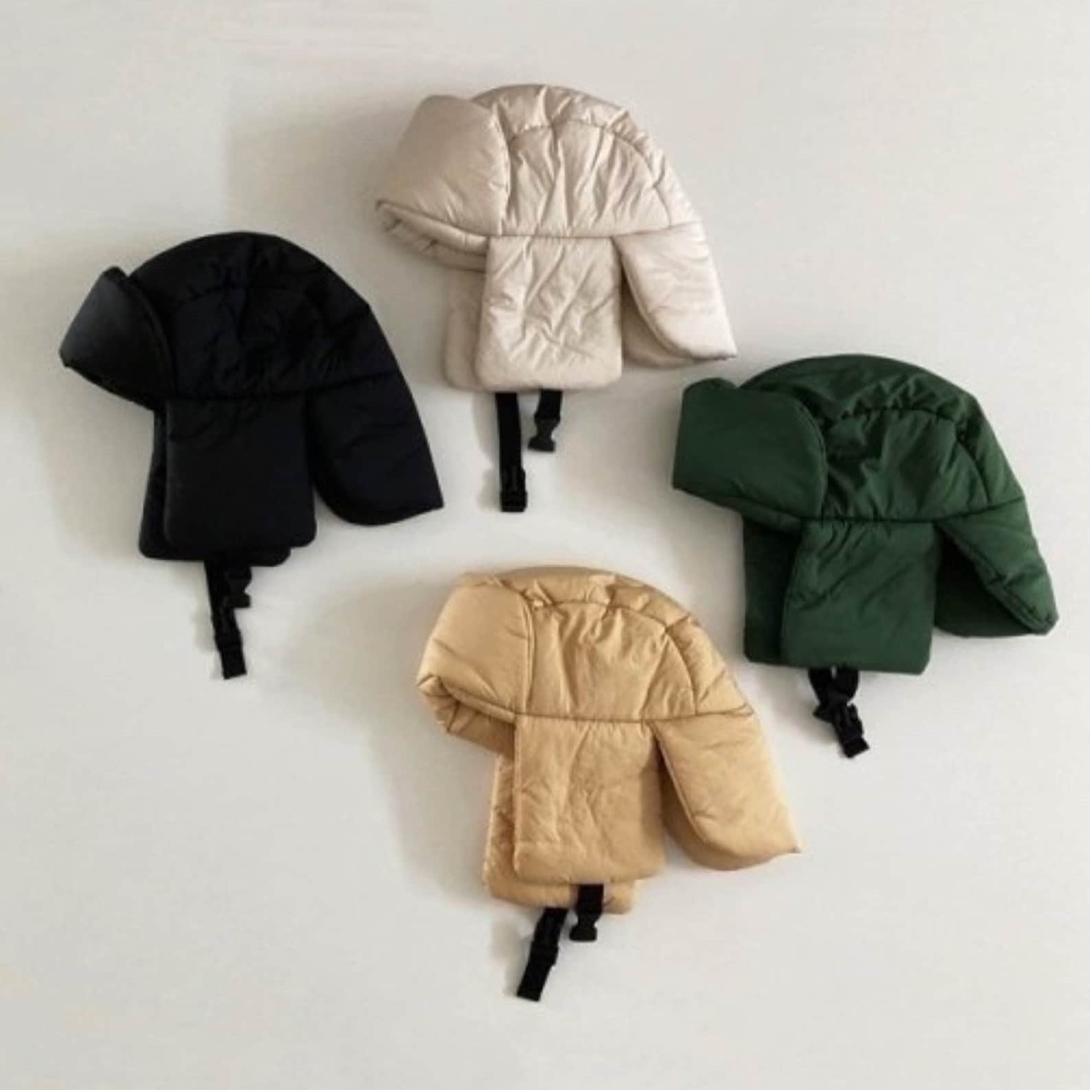 Kids Padded Trapper Hat, Toddler Ear Flaps With Buckle, Winter Padded ...