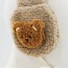 Kids Teddy Earmuffs, Winter Fleece Teddy Bear Ear Warmer With Straps ...