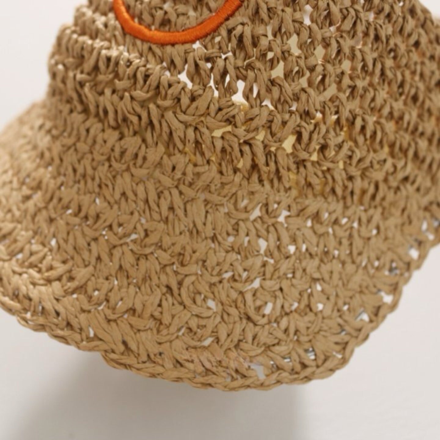 Smiley Straw Sun Visors for Kids, Adjustable Cute Smile Face Travel UPF ...