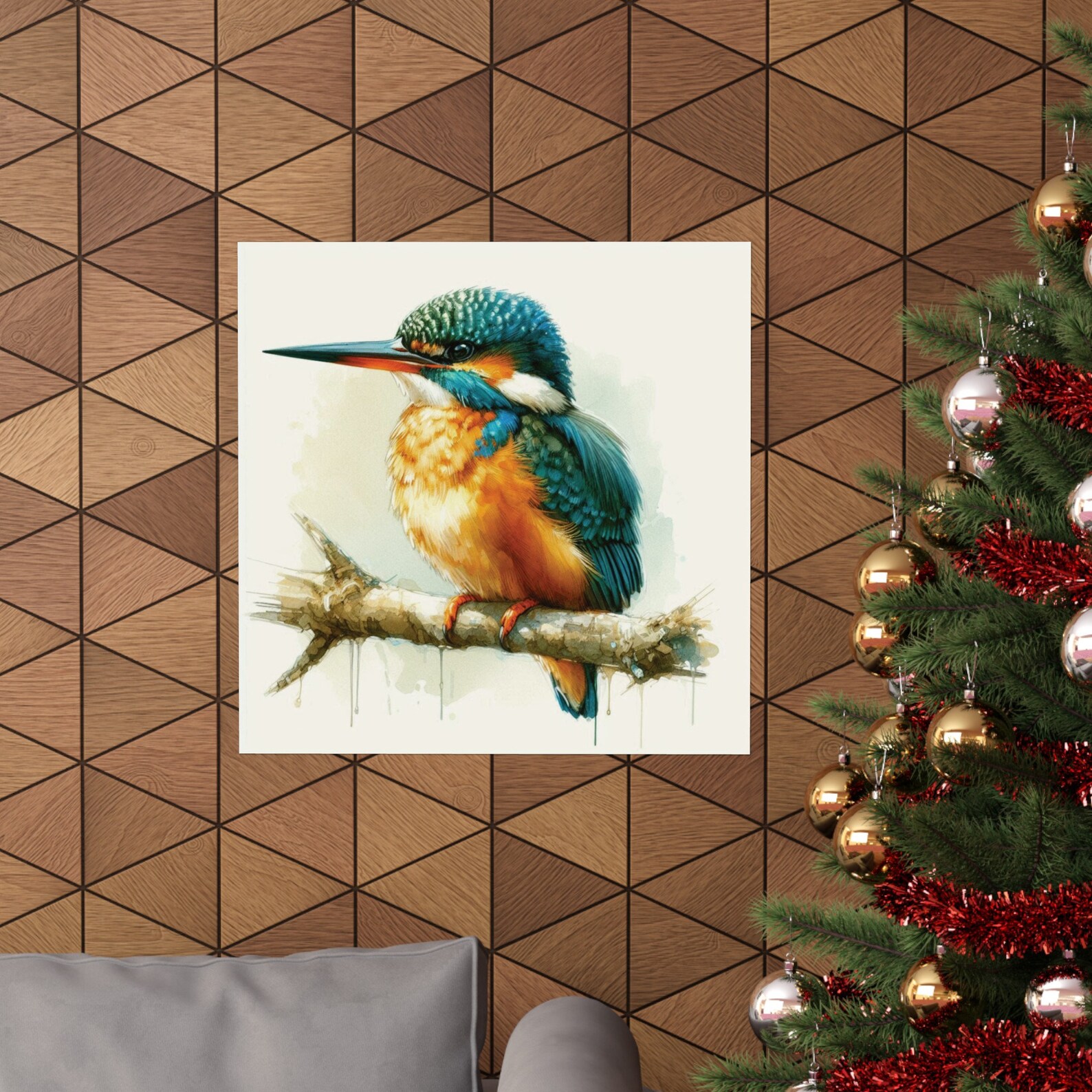 Kingfisher Bird Watercolor Poster, Birdwatchers Gift, Birder Gift ...