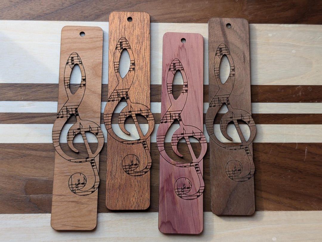 Treble Clef Bookmark, Great Gift for Music Lovers and Bookworms - Etsy