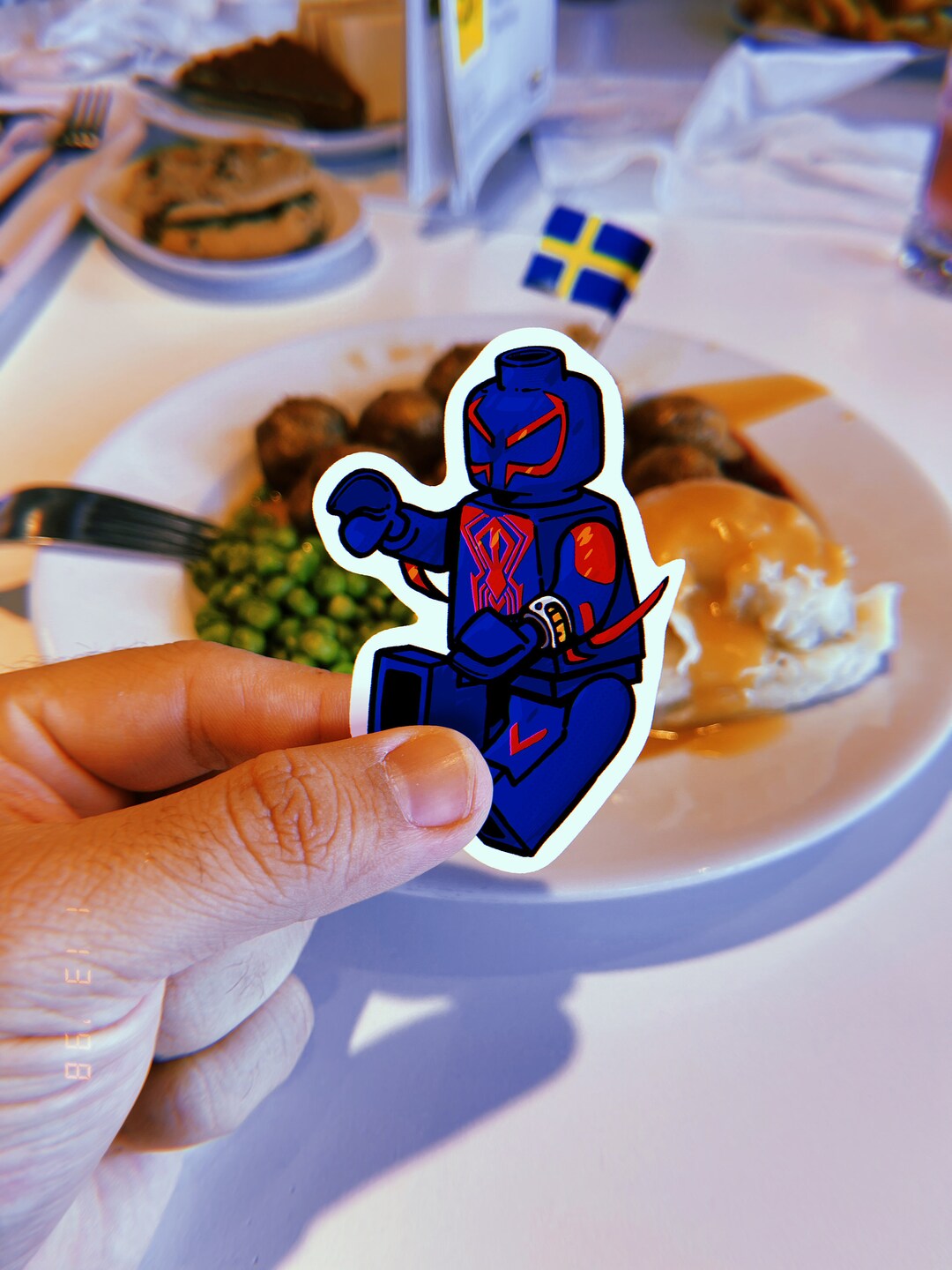 Spiderman 2099 Sticker: Blocky Parody, Waterproof Laminated Vinyl - Etsy