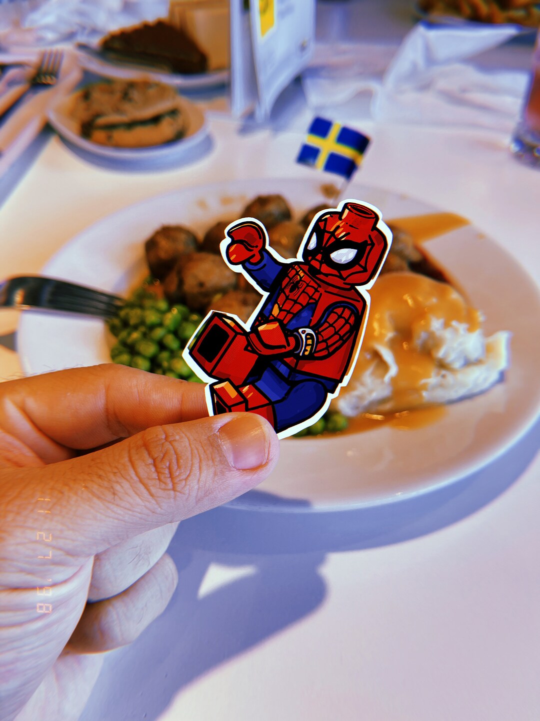 Vintage Blocky Spiderman 2 Ps5 Parody Block Toy Sticker for Your Gym ...