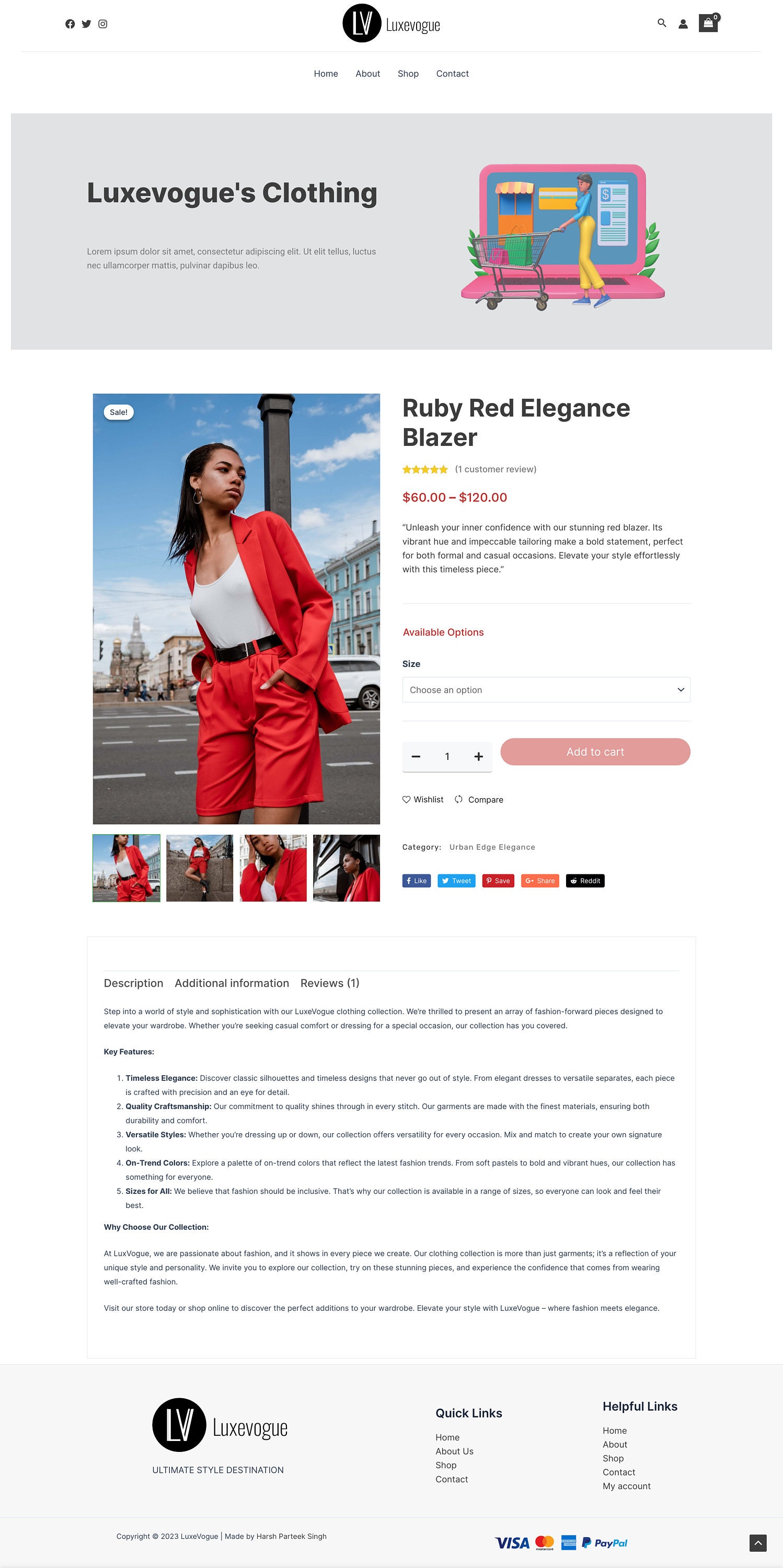 Template for Ecommerce Clothing Store for Elementor Pro - Etsy