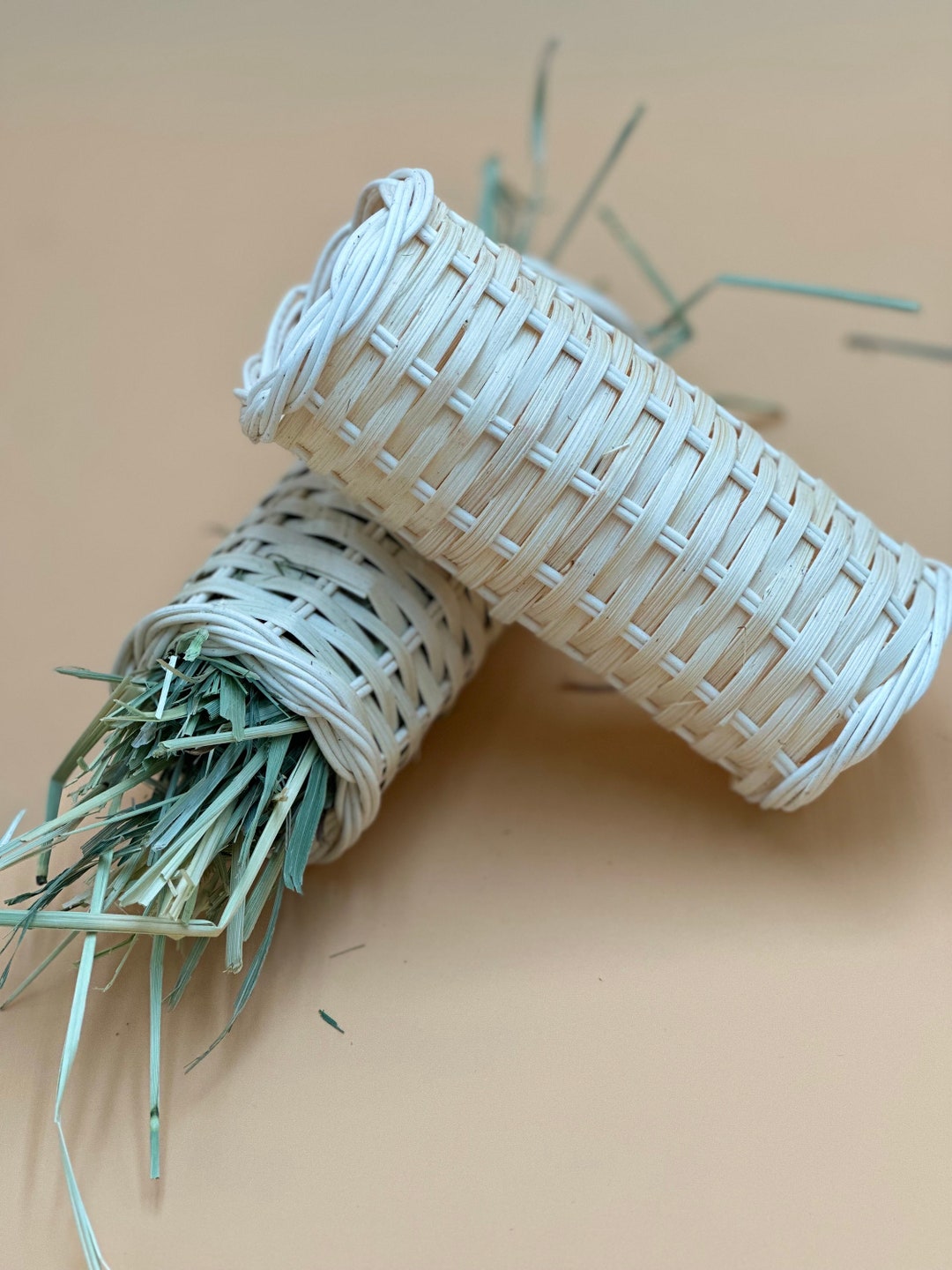 Rattan Timothy Hay Roller for Bunnies, Rabbits, Small Pets. Toy for ...